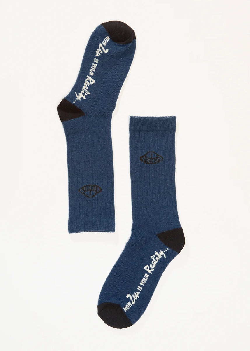 AFENDS Zen Crew Socks - Marlin – Sunfox Clothing